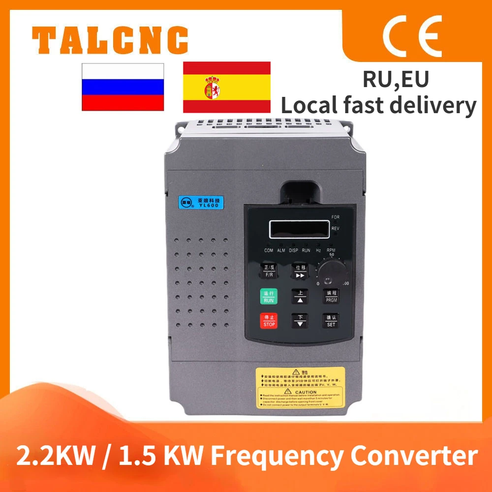 2.2kw Frequency Converter Single Phase Input 220v And 3 Phase Output 220v Frequency Inverter ...