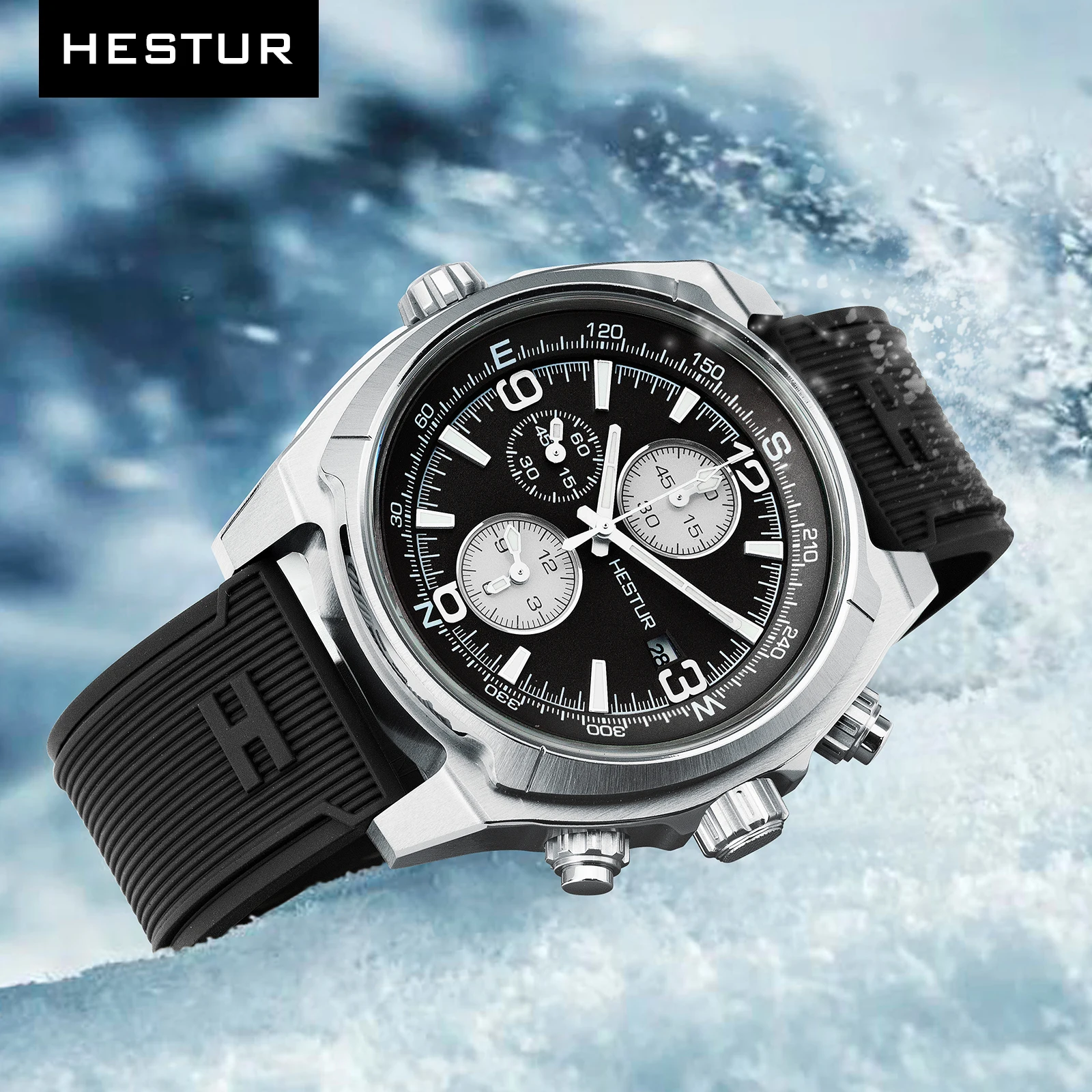 Hestur Titanium Field Wrist Watch For Men, Military Tactical Quartz ...