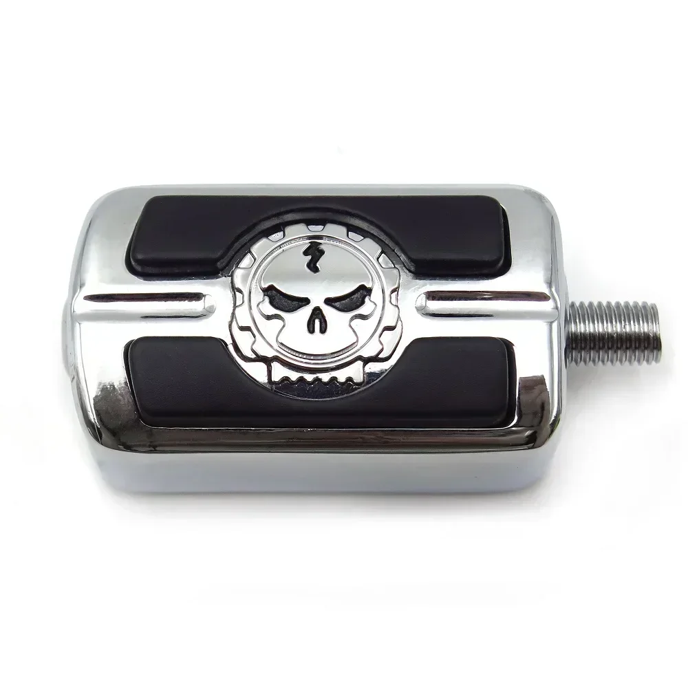 Motorcycel Parts Chrome Skull Shifter Shift Foot Peg For Harley Chopper ...