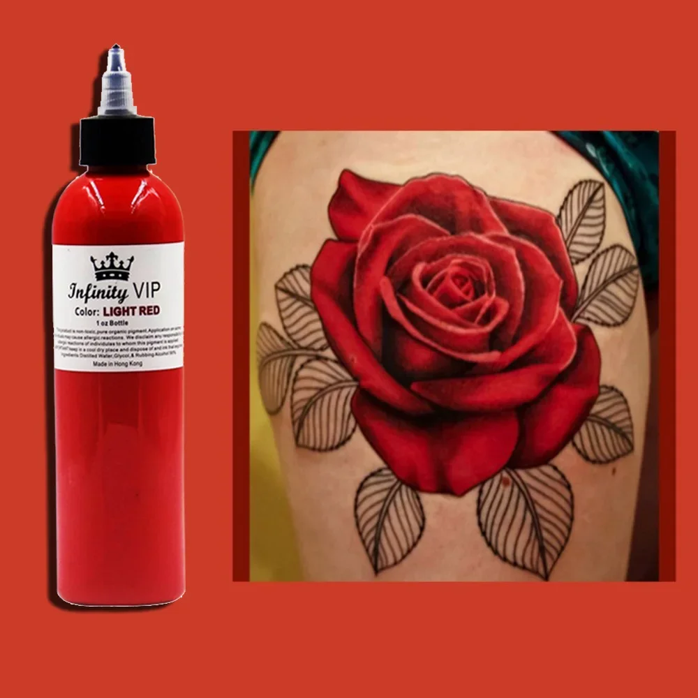 Original-Body-Painting-Natural-Tattoo-Ink-Time-Inks-8-Oz-Red-Tattoo ...