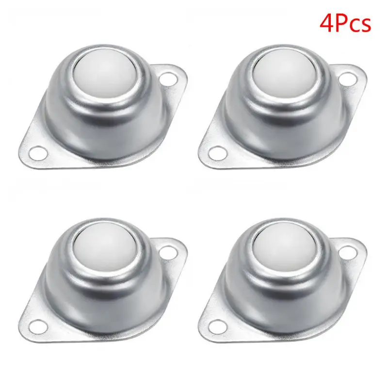 4PCS Universal Nylon Roller Ball Transfer Bearing Caster Round Bull ...