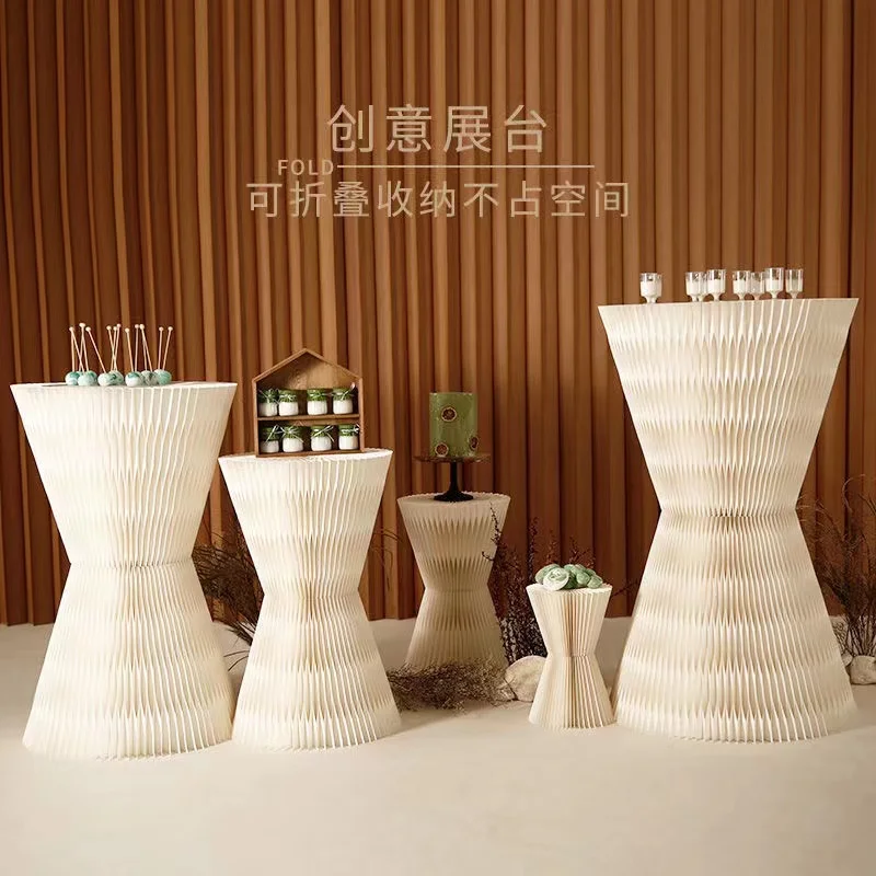 Origami-Hourglass-Display-Stand-Art-Booth-Window-Display-Stand-Creative ...