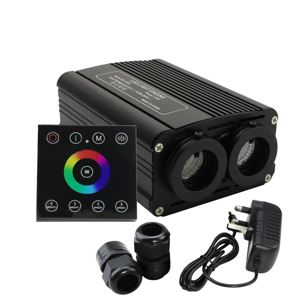 32w Led Optic Fiber Light Engine Driver Double Port Optical Fiber Light ...