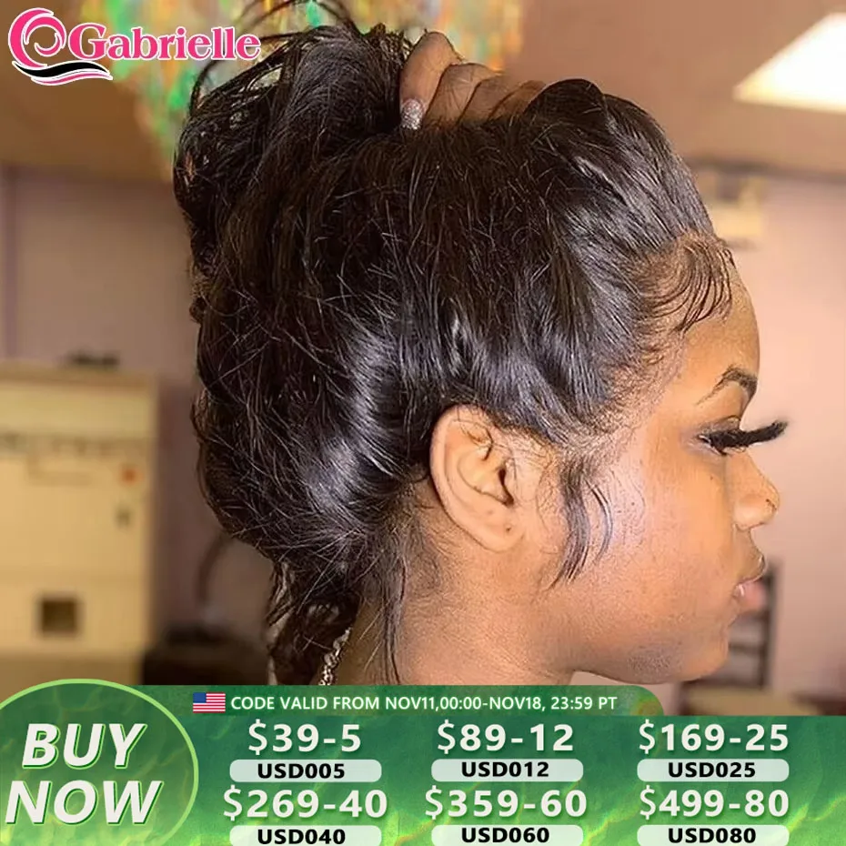 Gabrielle 360 Lace Frontal Wig Human Hair Pre-Plucked Brazilian ...