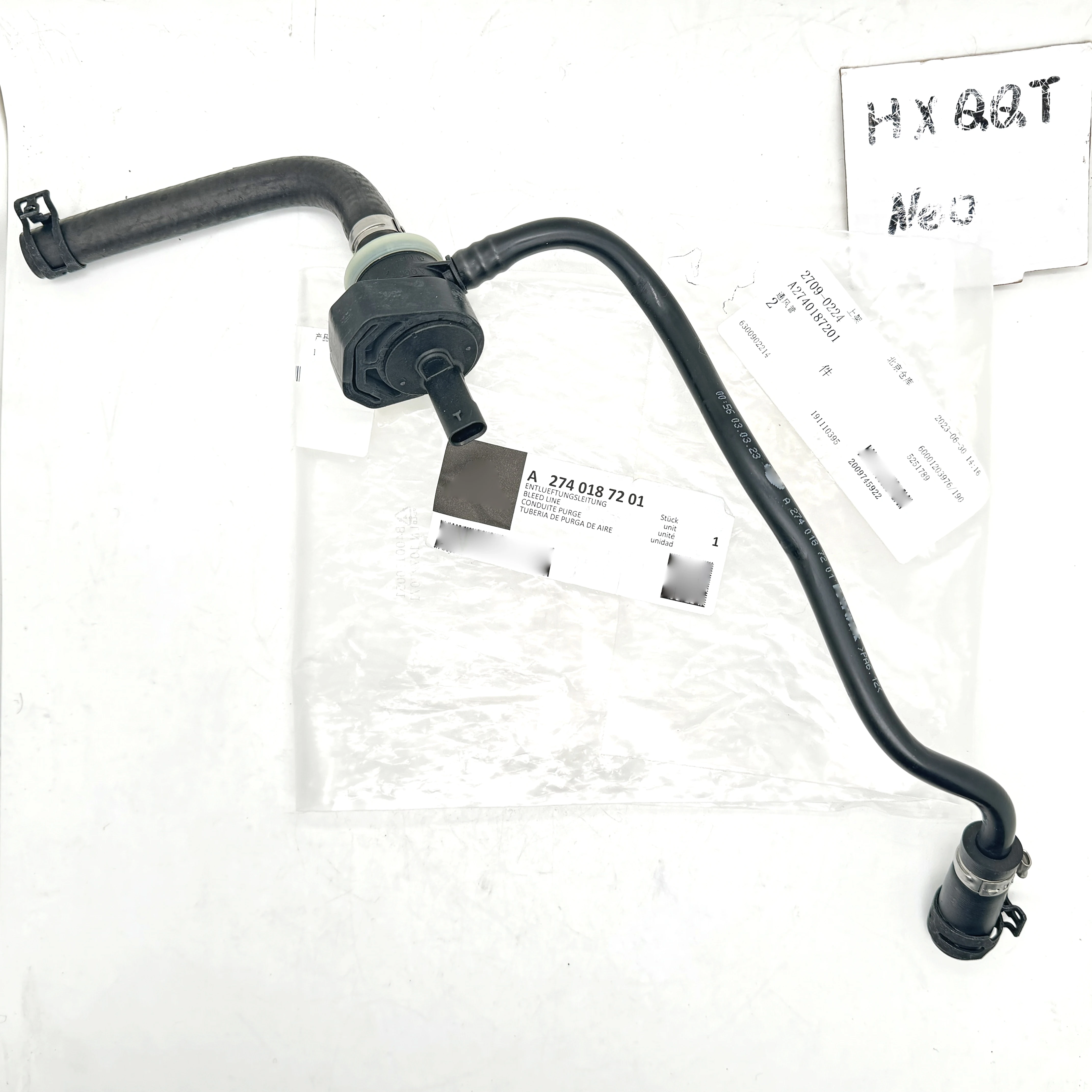 A2740187201-Genuine-Engine-Breathing-Vent-Pipe-Line-For-Mercedes-Benz-C ...