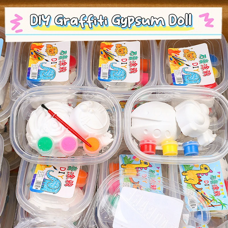 DIY-Painting-Plaster-Doll-Coloring-Toy-Creative-Handmade-Cartoon ...