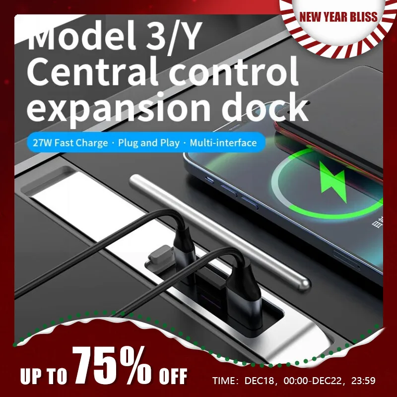 Intelligent-Docking-Station-For-Tesla-27W-Quick-Charger-USB-Shunt-Hub ...