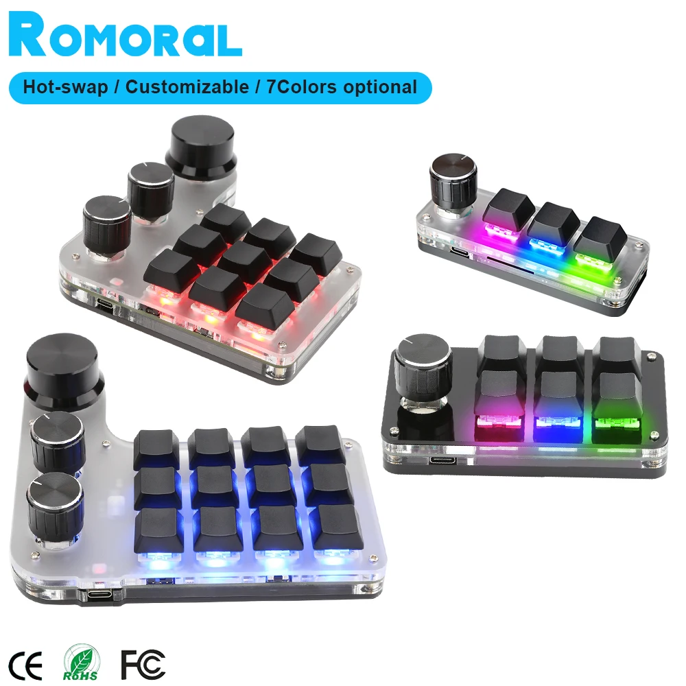 Programmable-DIY-Mechanical-Keyboard-Bluetooth-USB-Wired-RGB-Custom ...