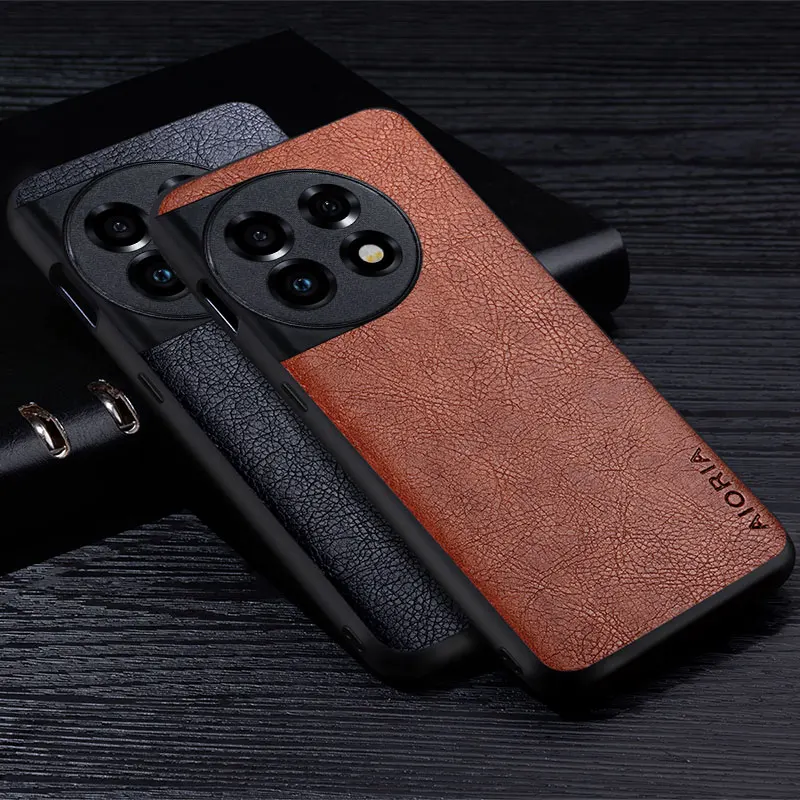 Luxury Leather Case For OnePlus 12 12R 11 11R Premium Business Style ...