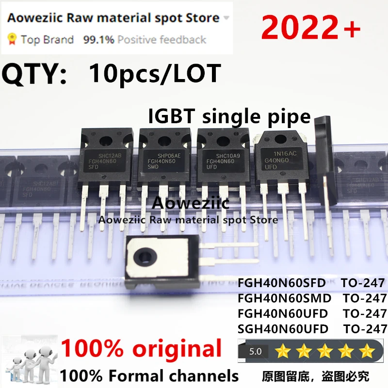 Aoweziic 100% New Imported Original 40N60 FGH40N60 FGH40N60SFD ...