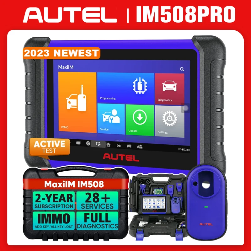 Autel-IMMO Key Programming Diagnostic Tool, MaxiIM IM508 XP400 PRO, Auto Scanner OBD2, PK IM608