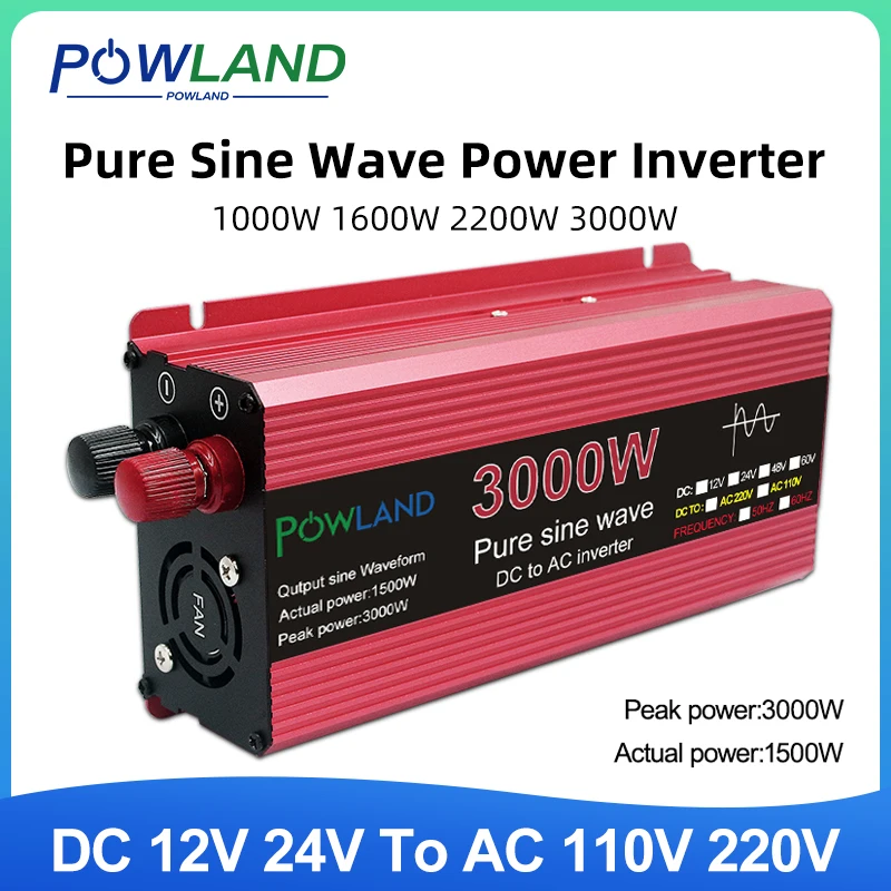 Car-Inverte-1000W-1600W-2200W-3000W-Pure-Sine-Wave-Inverter-DC-12V-24V ...