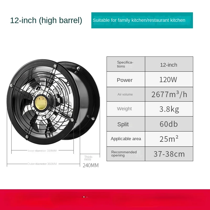 Industrial Exhaust Fan Dimensions