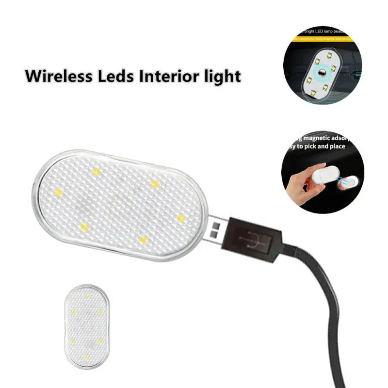 Magnetic-Wireless-Touch-Light-5v-LED-Interior-Ceiling-Lamp-Finger-Touch ...