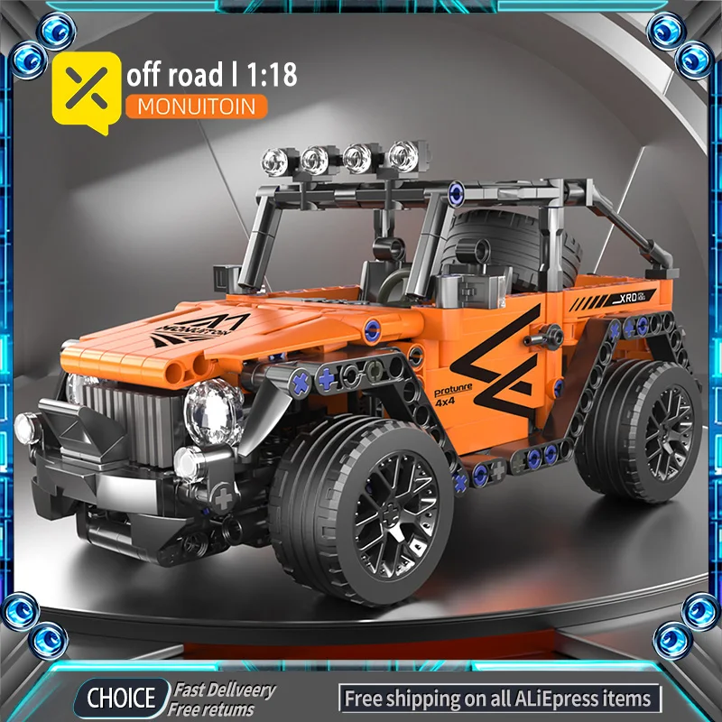 Technical-Off-Road-Car-Building-Blocks-Set-Aldults-Collector-s-Classic ...