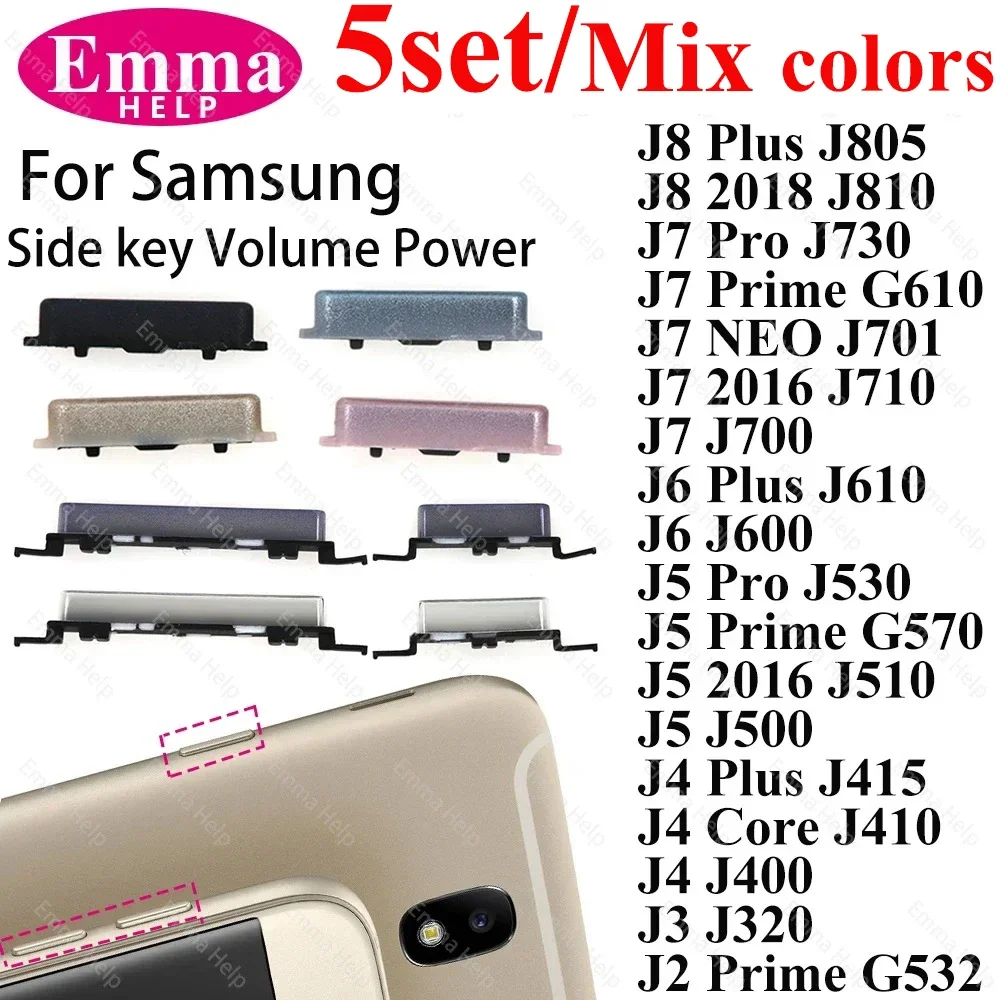 5ste-Side-Key-Volume-Power-Button-for-Samsung-J2Prime-J3-J4-Plus-Power ...