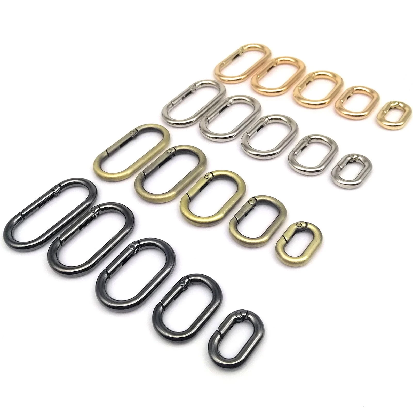 Metal Oval Spring O Ring Openable Leather Bag Handbag Belt Strap Buckle ...