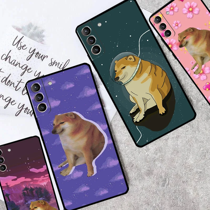 Funda-Cheems-Doge-divertida-para-Samsung-Galaxy-S24-Ultra-S23-S22-Plus ...