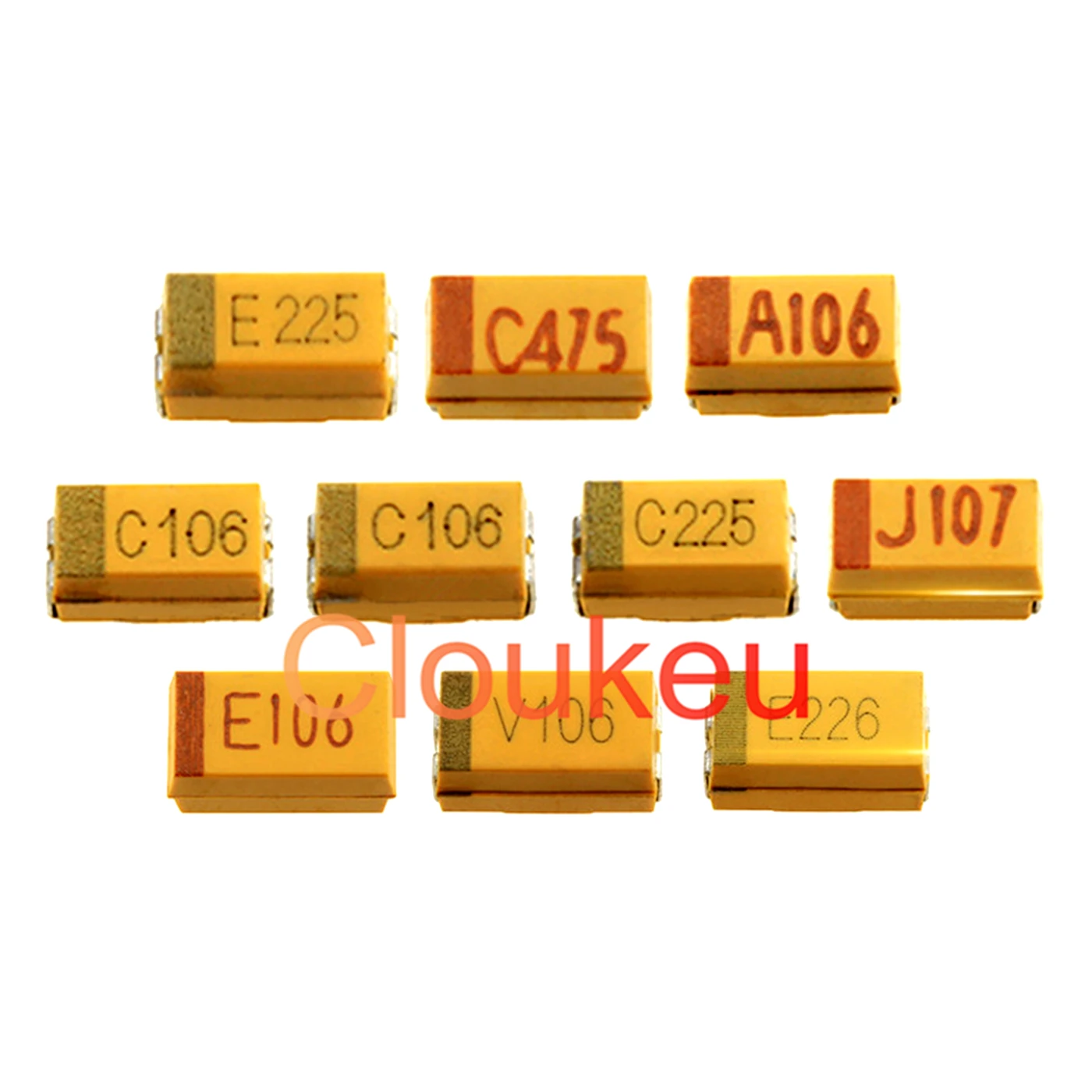 SMD 탄탈륨 커패시터, 1206 3216A 6.3V 10V 16V 25V 35V 0.1UF 0.22UF 0.33UF 1 미크로 ...