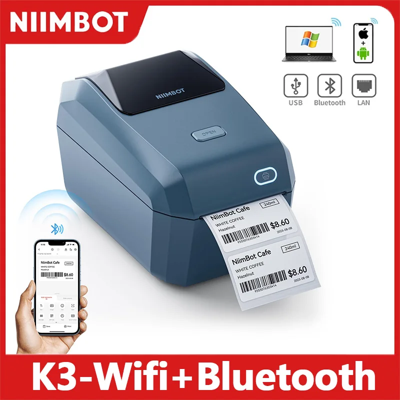 Niimbot-K3-80mm-Desktop-Label-Printer-Bluetooth-Wireless-Wifi-USB ...