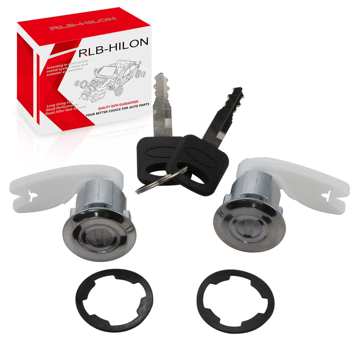 Door-Lock-Cylinders-Pair-Set-with-2-Keys-for-1992-1995-Ford-F150-F250 ...