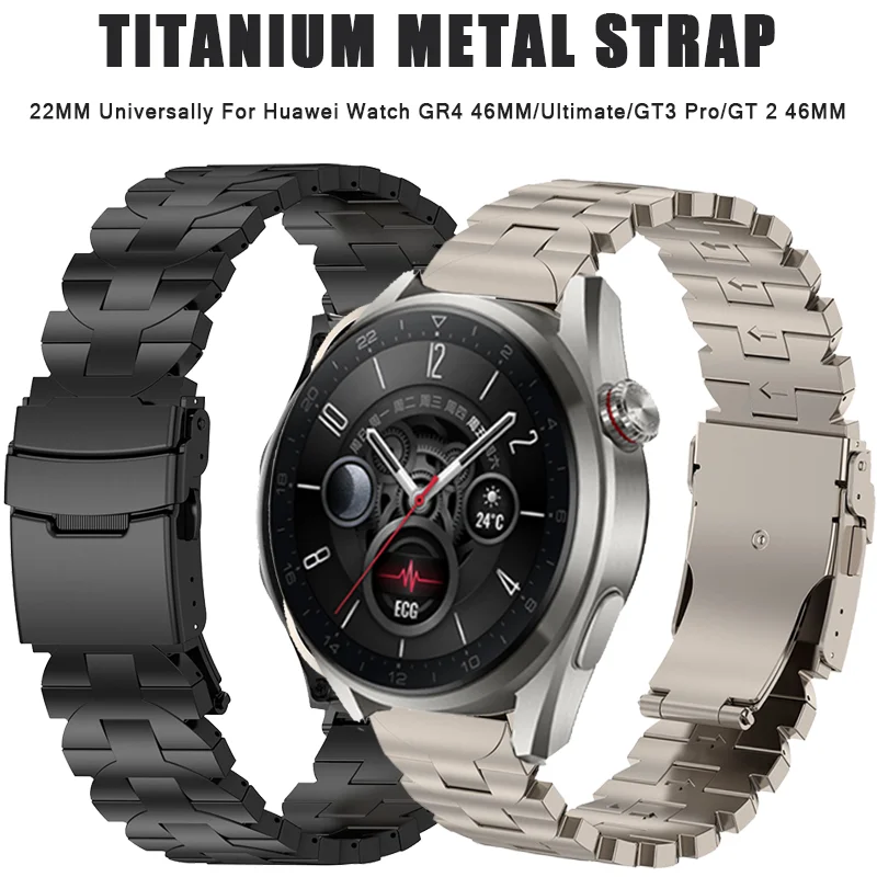 22mm Titanium Strap For Huawei Watch4 Pro Luxury Bracelet For Huawei ...