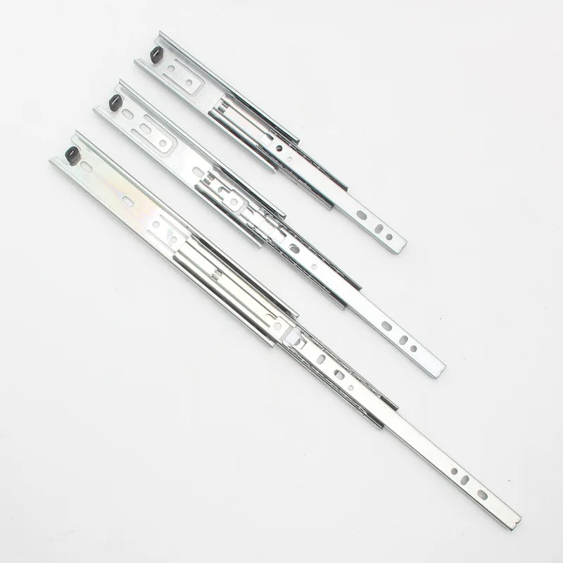 2-Pieces-pair-Drawer-Track-Drawer-Slide-Three-Rail-Drawer-Guide-Rail ...