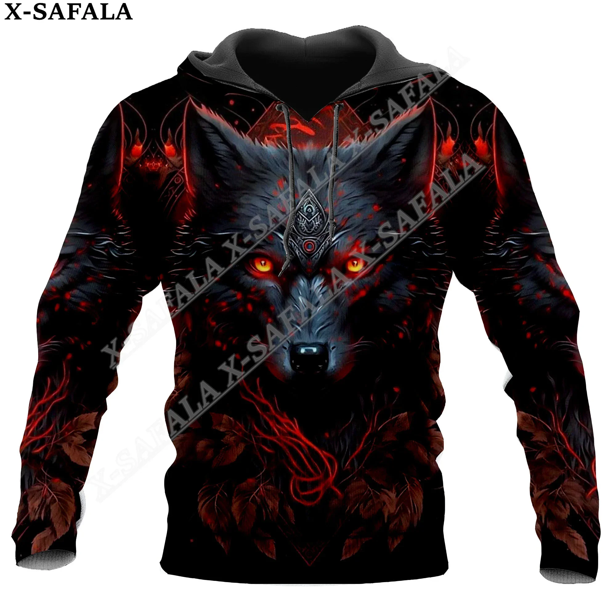 Native-Dark-Angry-Wolf-Moon-3D-Print-Zipper-Hoodie-Man-Female-Pullover ...