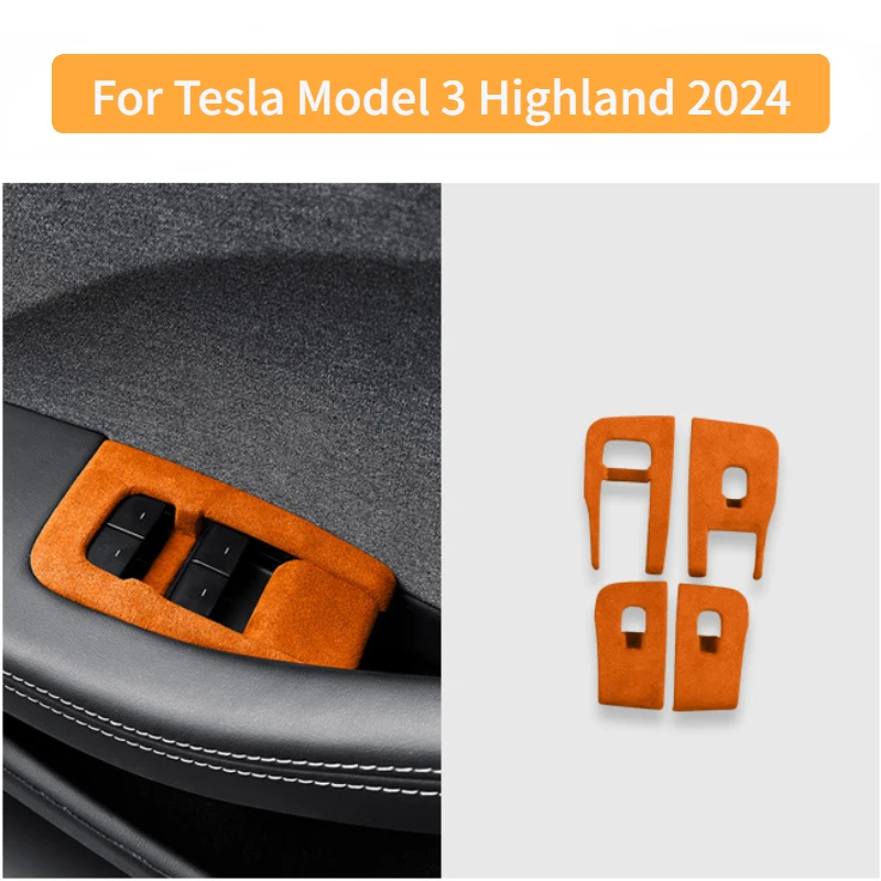 Window-Lifting-Button-Panel-for-Tesla-Model-3-Highland-2024-Alcantara ...