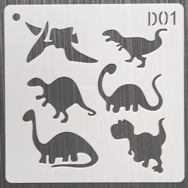 Kit de dessin - CY1 - Pochoirs d'animaux réutilisables - 13x13 cm ...
