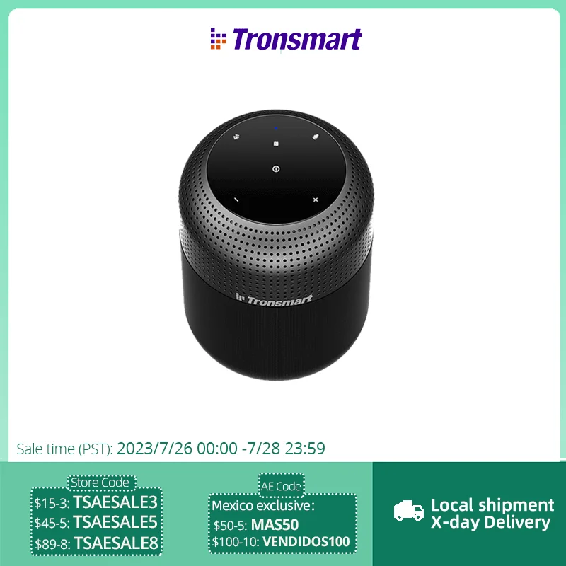 Tronsmart T6 Max Bluetooth Speaker 60W Home Loud Speaker with Deep Bass ...