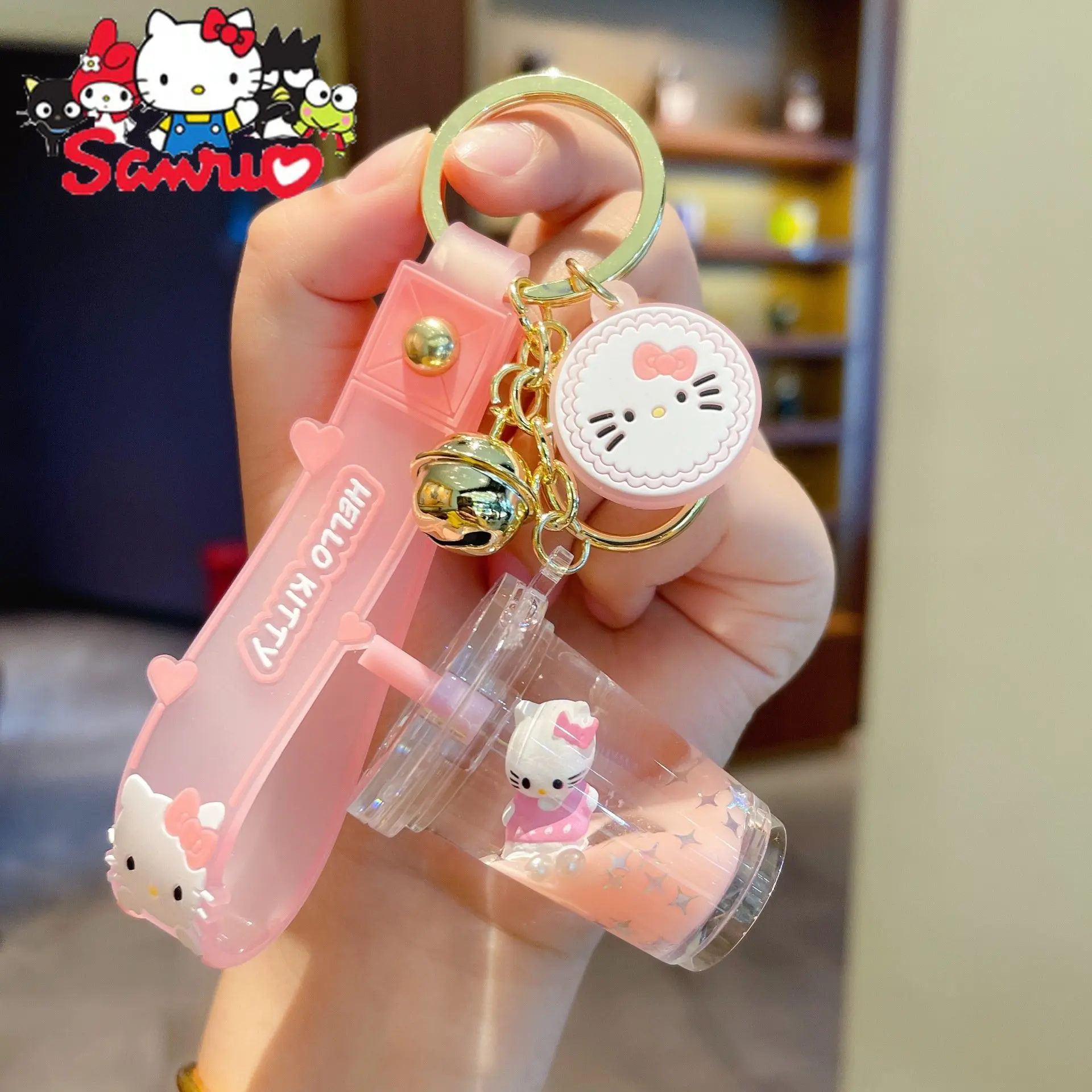Pink Kitty Keychain