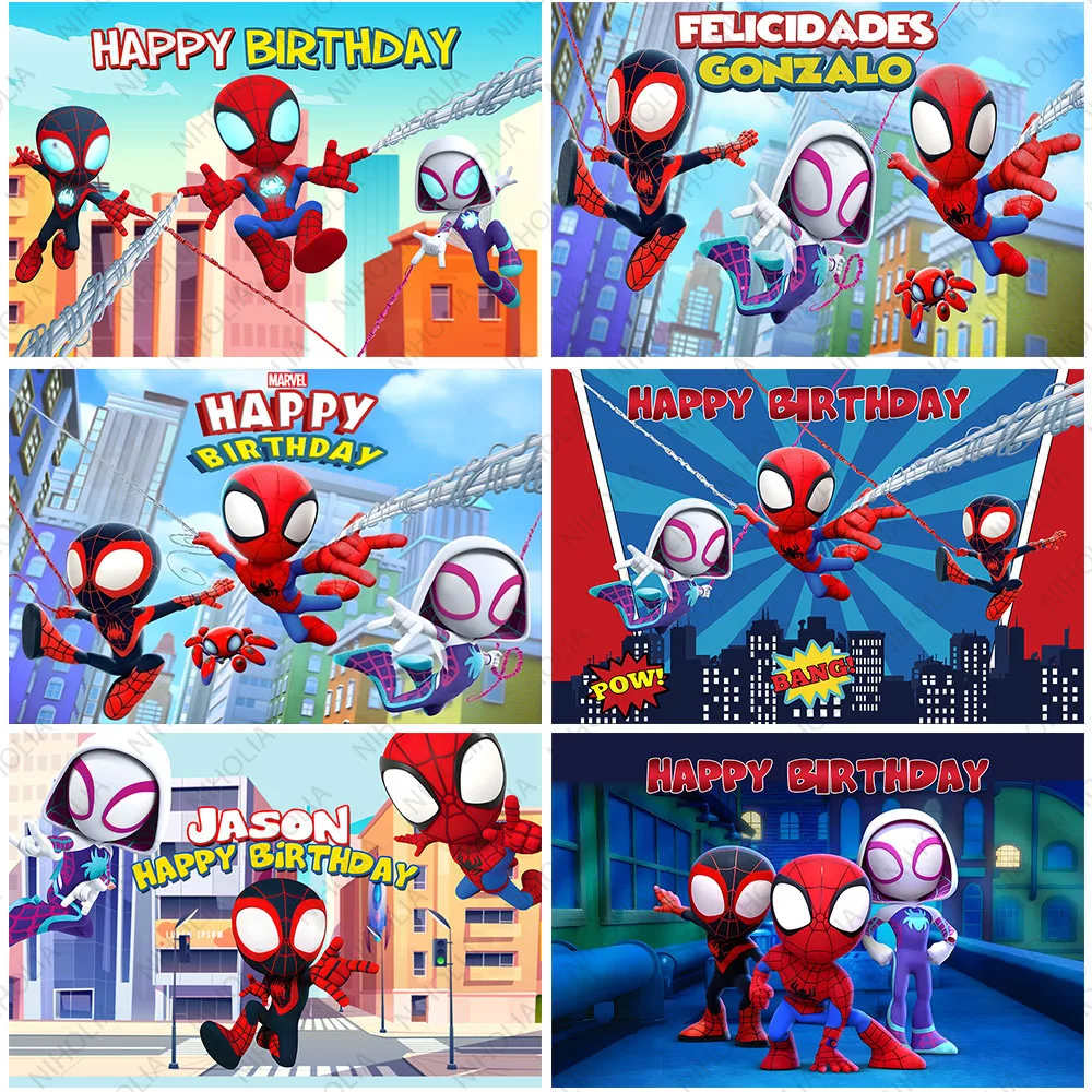 Disney-Spidey-And-His-Amazing-Friends-Photography-Backgrounds-Cloth ...