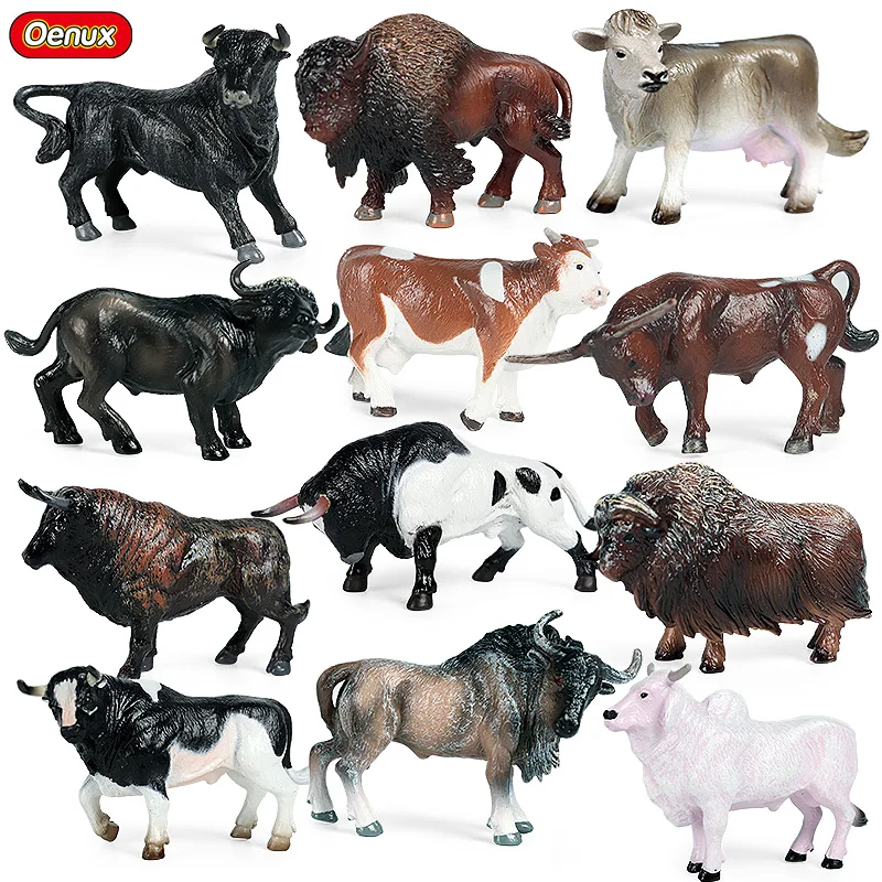 Oenux Farm Animals Milk Cow Simulation Poultry Cattle Calf Bull OX ...