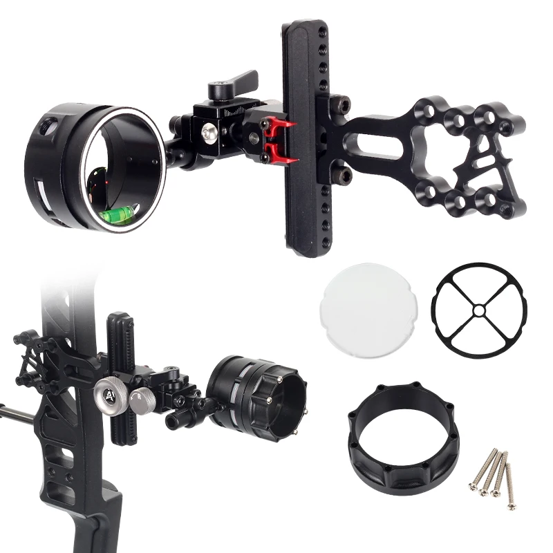 Compound-Bow-Sight-Single-Pin-Sight-with-Replacement-Tape-Quick ...