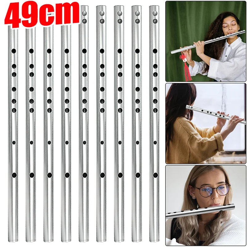 Stainless Steel Flute Adults Beginners Students Durable Metal ...