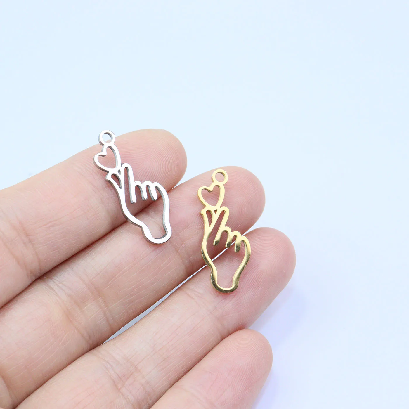 10pcs-304LStainless-Steel-Polished-Charm-Women-Girl-Fashion-Jewelry-DIY ...