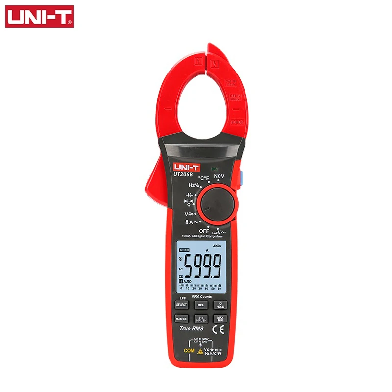 UNI-T-UT207B-UT208B-UT206B-UT205E-1000A-True-RMS-Digital-Clamp-Meter ...
