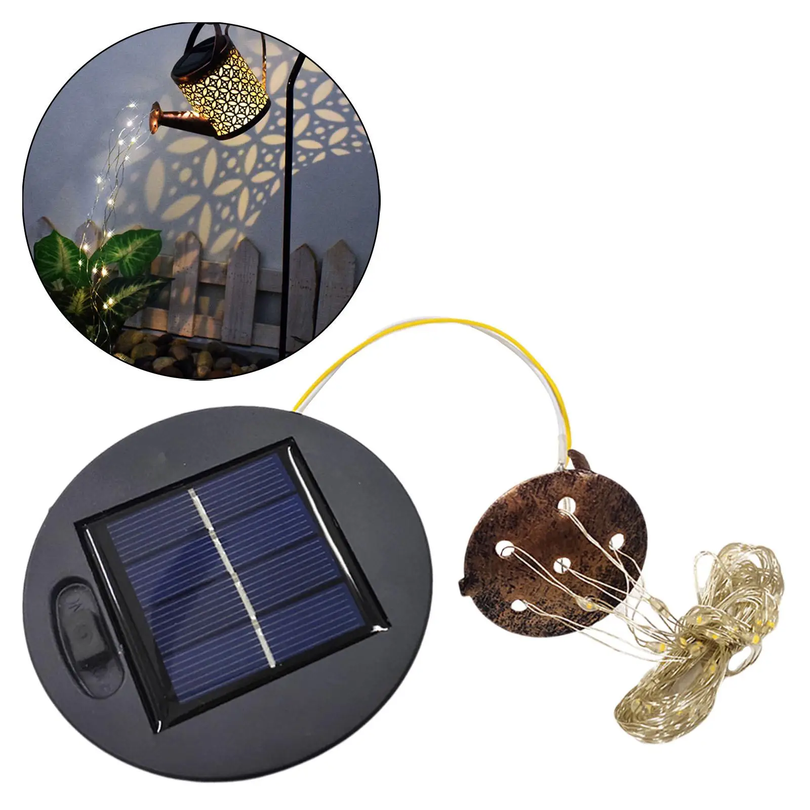 DIY-Kettle-Lamp-String-Lights-Polysilicon-Waterproof-Solar-Power ...