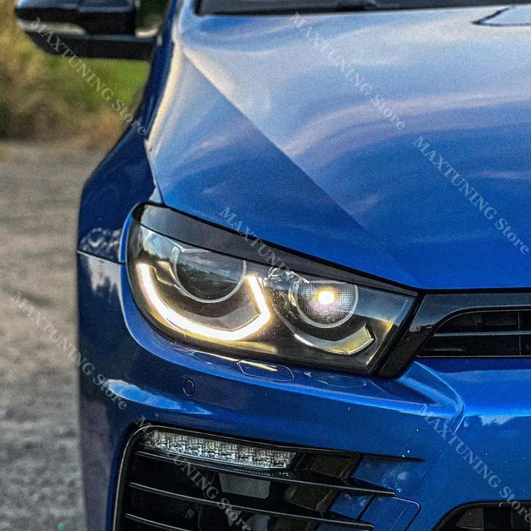 Front Headlight Eyelids Eyebrows For VW Scirocco TSI TDI TFSI R 2008 ...
