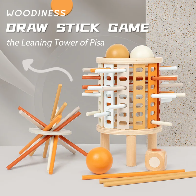 Kids-Balance-Tower-Pick-Up-Wooden-Sticks-Social-Board-Game-Logic ...