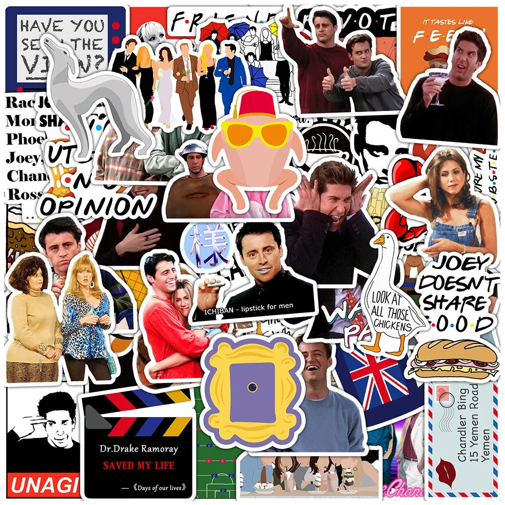 10-30-50pcs-Classic-TV-Series-Friends-Graffiti-Waterproof-Stickers ...