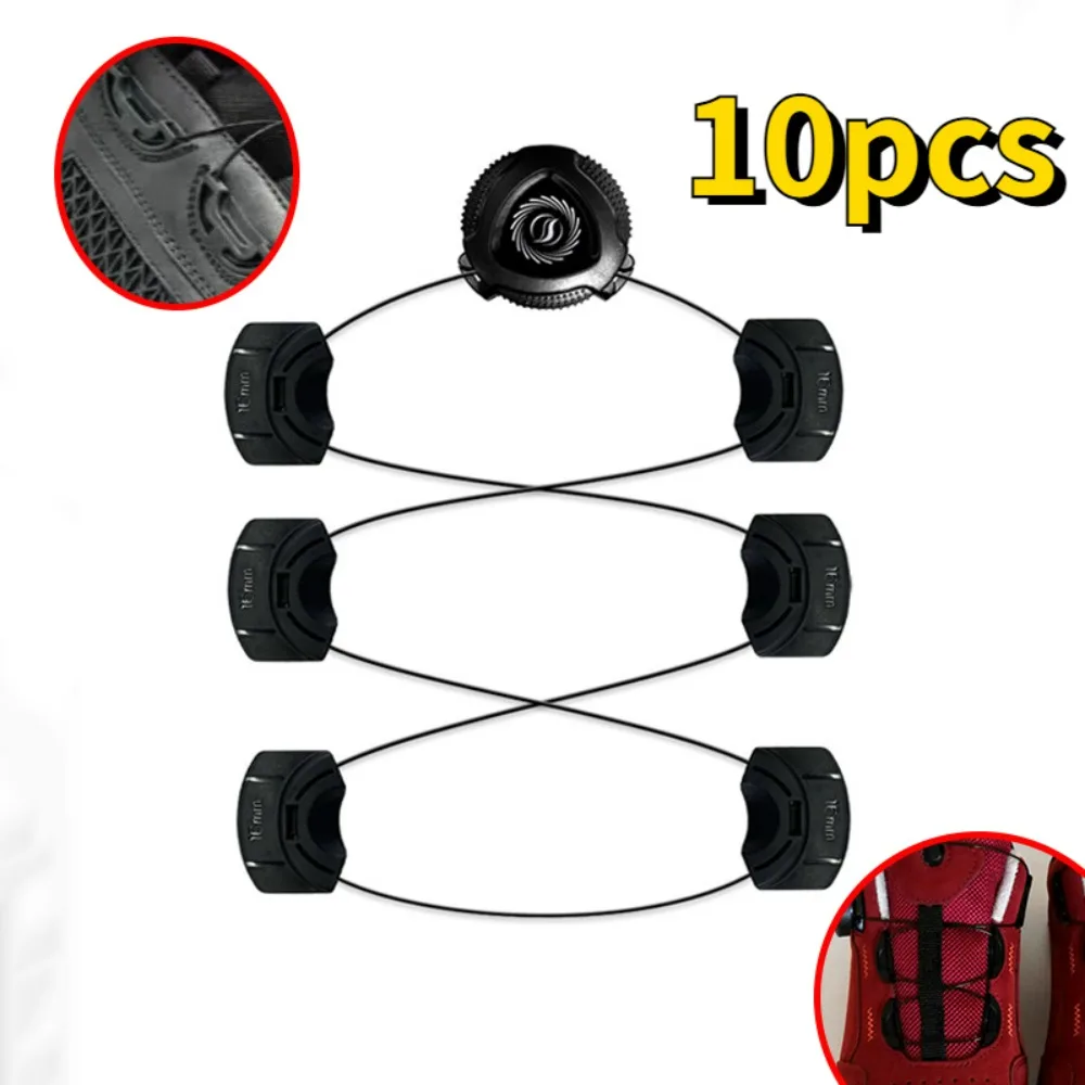 10-PCS-Metal-Wire-Swivel-Automatic-Buckle-Rope-Sneaker-ShoeLaces-for ...