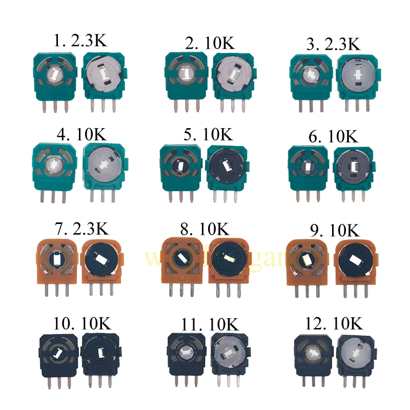 50pcs 3D Joystick Analog Axis Resistors Potentiometer for Playstation ...