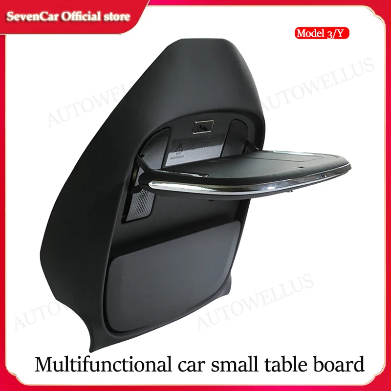 2-in-1-Rear-Seat-Folding-Small-table-for-Tesla-Model-3-back-row-Work ...
