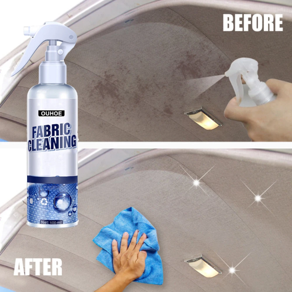 Car Interior Cleaning Agent Ceiling Cleaner Leather Flannel Woven ...