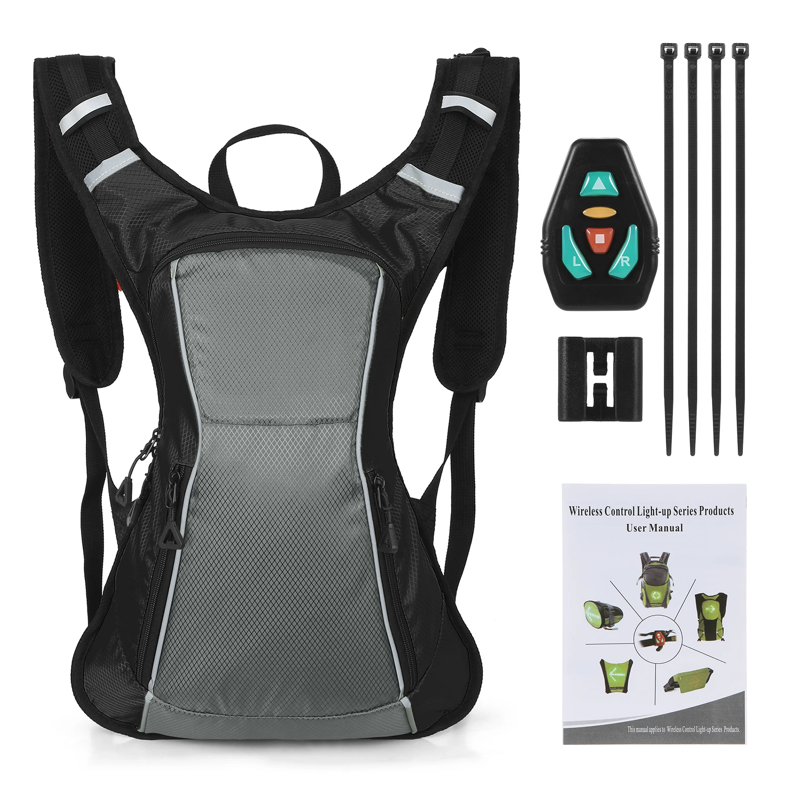 Waterproof-Reflective-Backpack-LED-Turn-Signal-Backpack-with-Direction ...