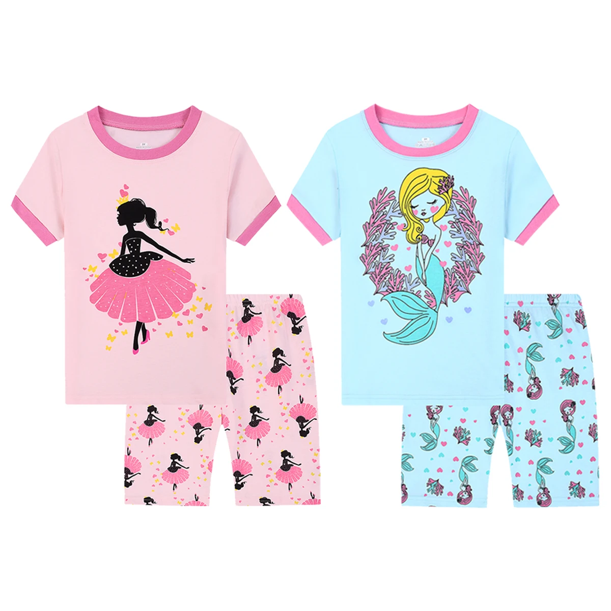 Pajamas-for-Girls-Pjs-for-Girl-Summer-Cotton-Pajama-Children-Shorts-Set.jpg