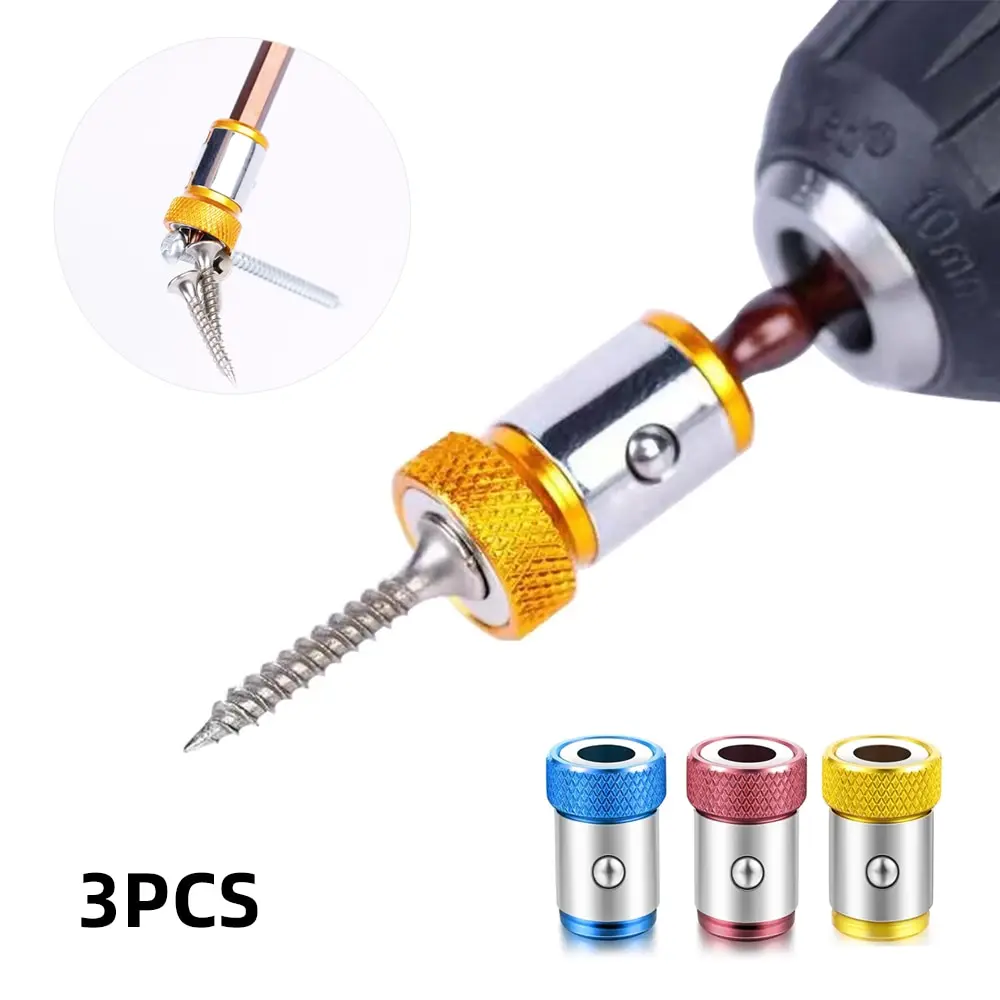 3PCS Magnetic Bit Holder Alloy Electric Magnetic Ring Screwdriver Bit ...