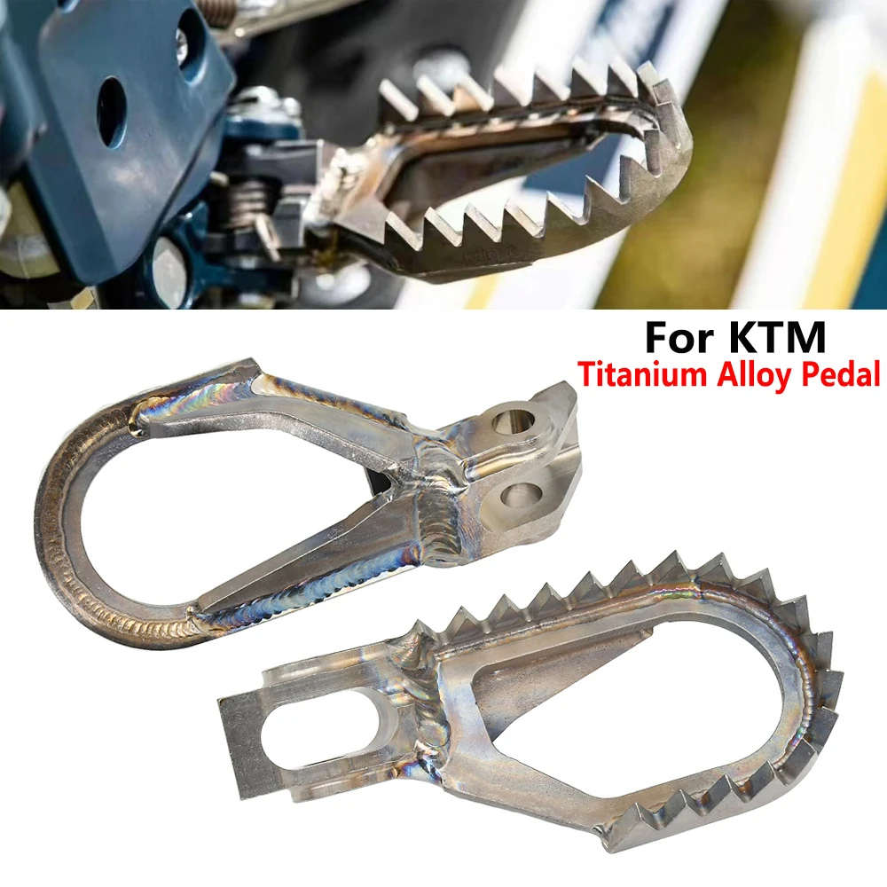 Motorcycle -5mm Titanium Alloy Footpeg Foot Pegs Pedals Rests For KTM ...